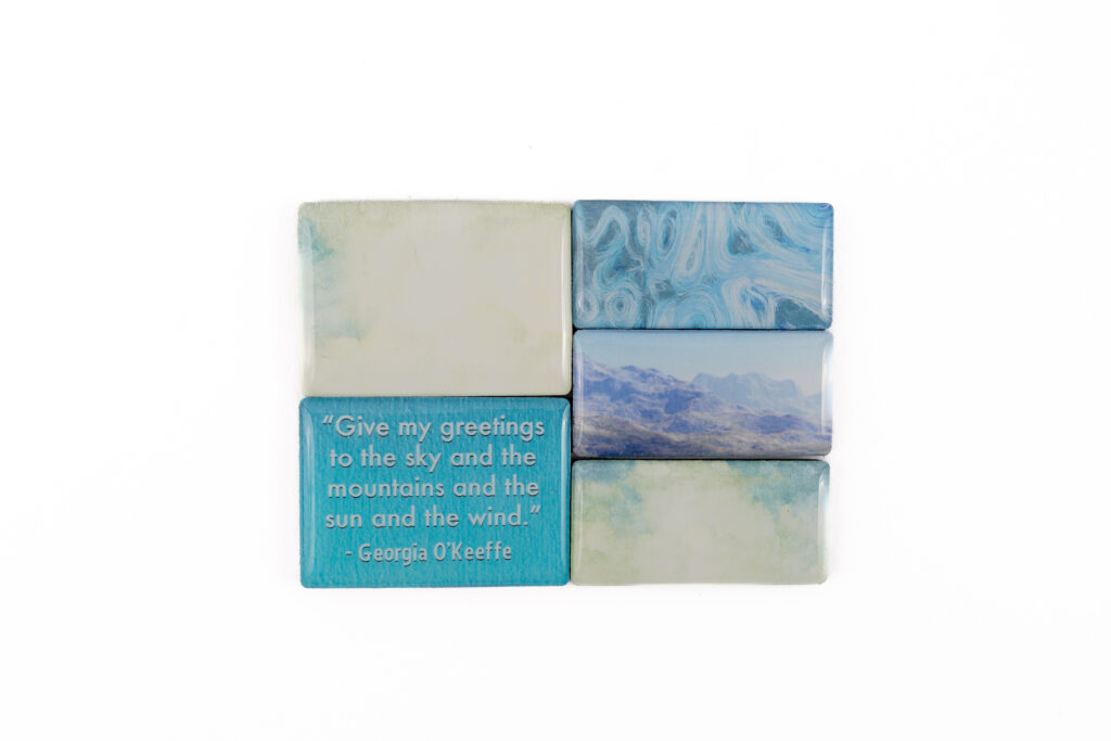 "Give My Greetings" Magnet Set - The Georgia O'Keeffe Museum